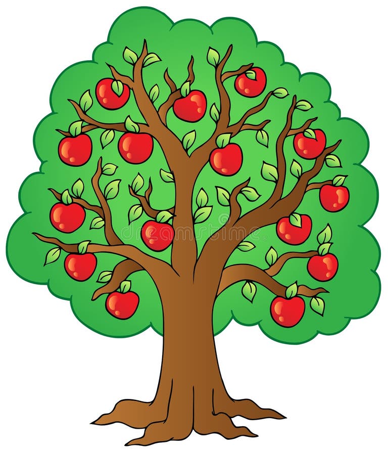 Apple Tree Cartoon Stock Illustrations – 12,080 Apple Tree Cartoon ...