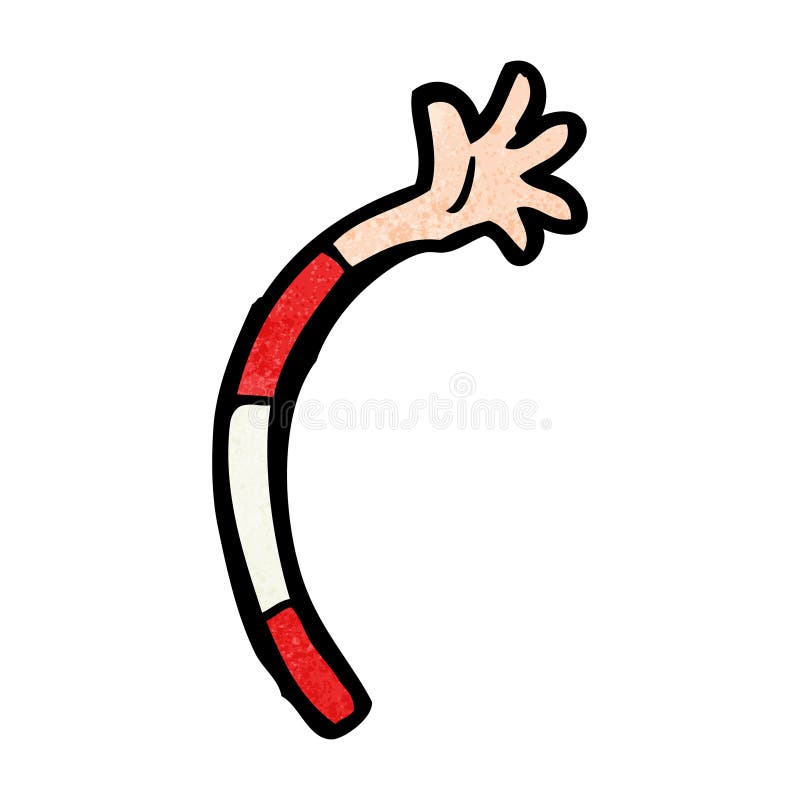 Cartoon arm stock vector. Illustration of quirky, doodle - 38008145