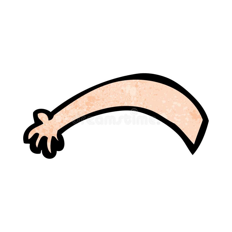 Cartoon arm stock vector. Illustration of quirky, symbol - 38010030