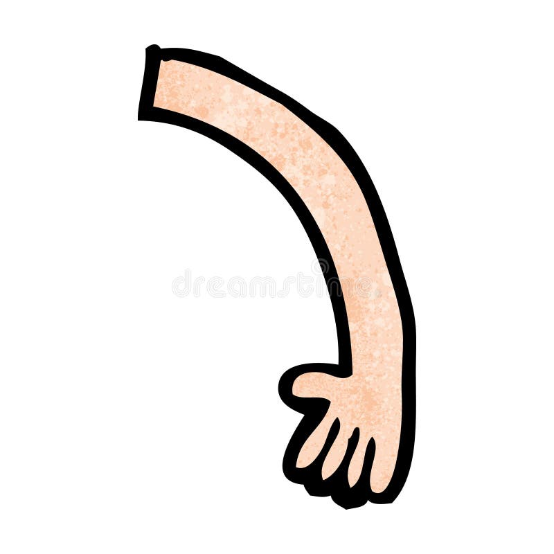 Cartoon arm stock vector. Illustration of drawn, sign - 38010251
