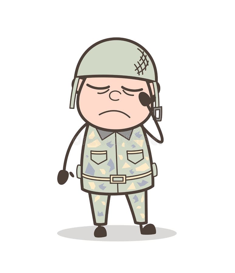 Tired Cartoon Soldier Stock Illustrations – 88 Tired Cartoon Soldier ...