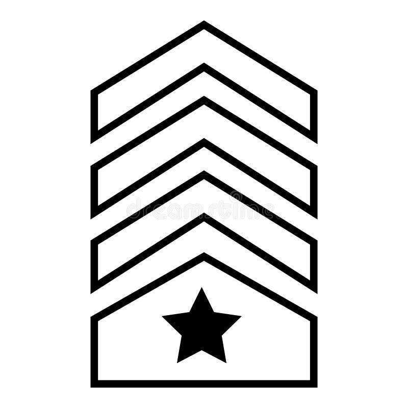 Cartoon army ranks stock vector. Illustration of icon - 257553300