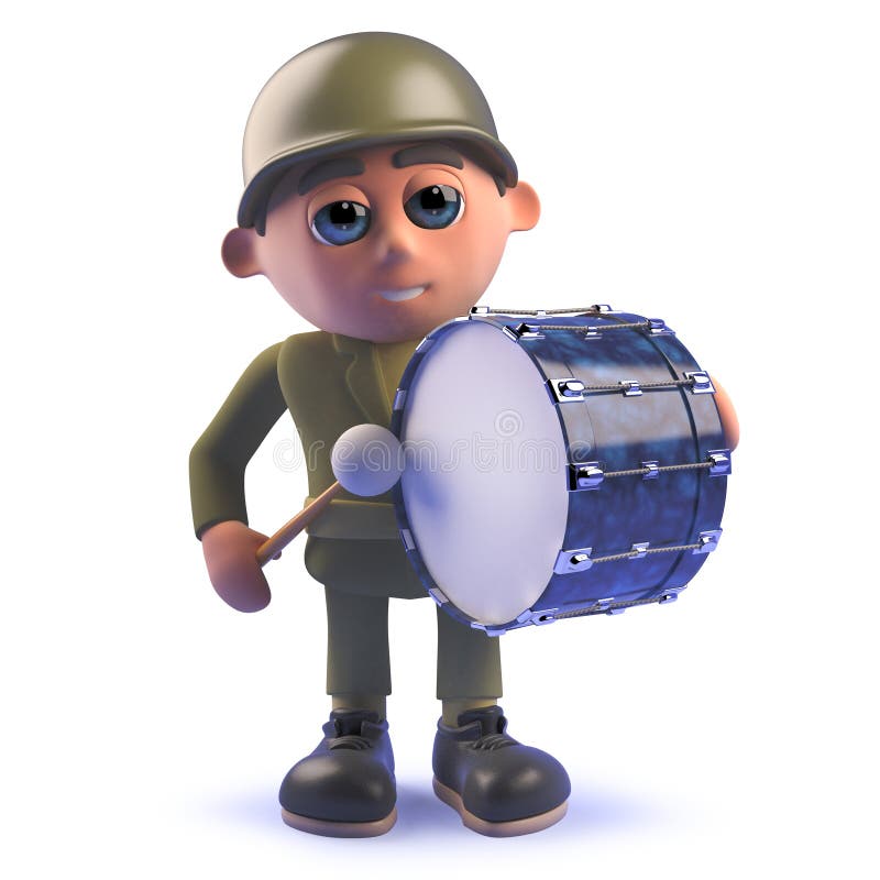 Cartoon Army Band Stock Illustrations – 126 Cartoon Army Band Stock ...