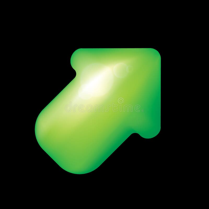 Cartoon Arrow, Game Interface Element, Cursor, Button Stock Vector ...