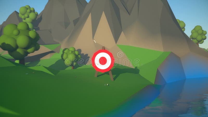 Cartoon Arrows Hitting Target Stock Video - Video of perfect ...