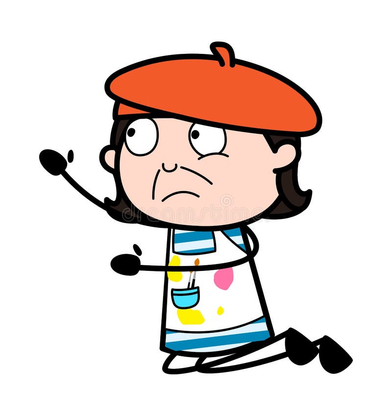 Cartoon Kid Begging stock illustration. Illustration of pupil - 191430858