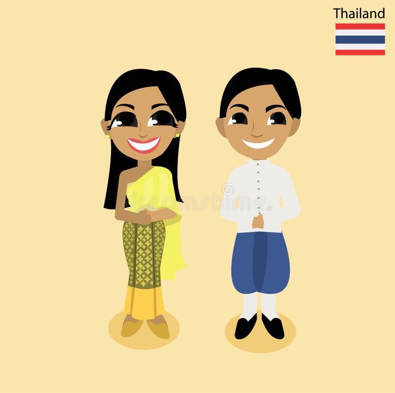 Cartoon ASEAN Thailand stock vector. Illustration of thailand - 45168729