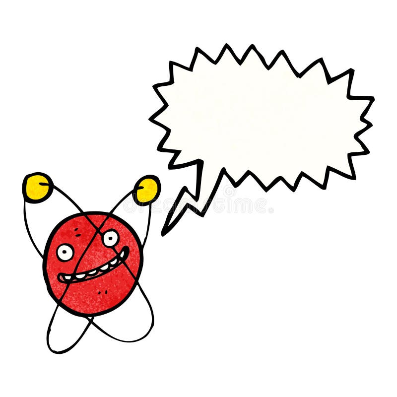 Cartoon atom stock vector. Illustration of cartoon, bubble - 38027579