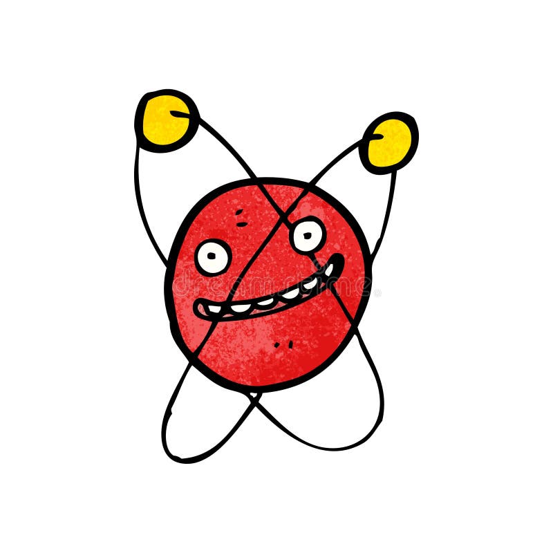 Atom Smiling stock vector. Illustration of smiling, face - 11670911