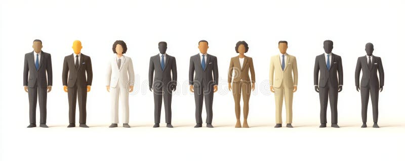 A Cartoon Avatar of an HR Representative Wearing a Range of Suits on a ...