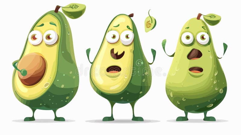 Cartoon Avocado Vector Illustration for Creative Projects and Designs ...