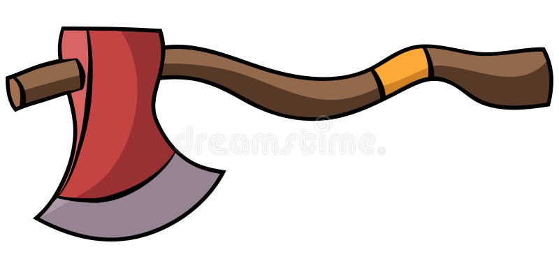 Cartoon Large Battle Axe. stock vector. Illustration of ancient - 59760983