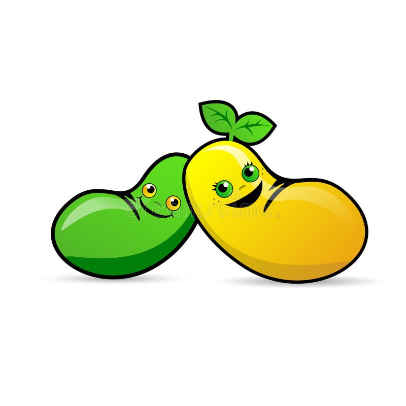 Beans stock vector. Illustration of smile, ingredient - 30294703