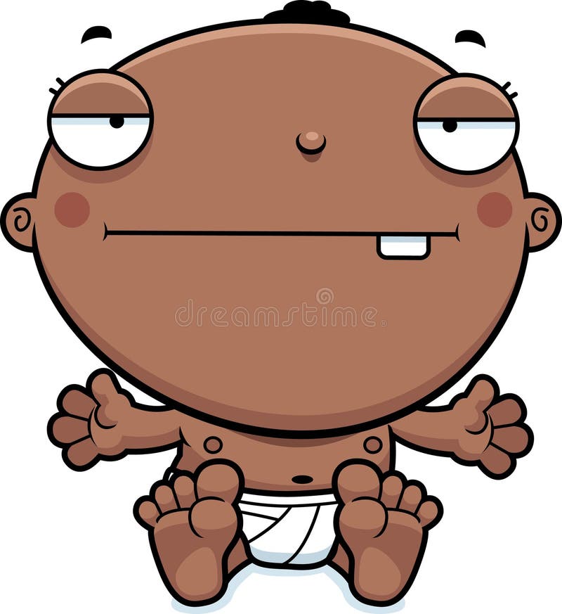 Cartoon Baby Boy Bored stock vector. Illustration of kids - 47525674