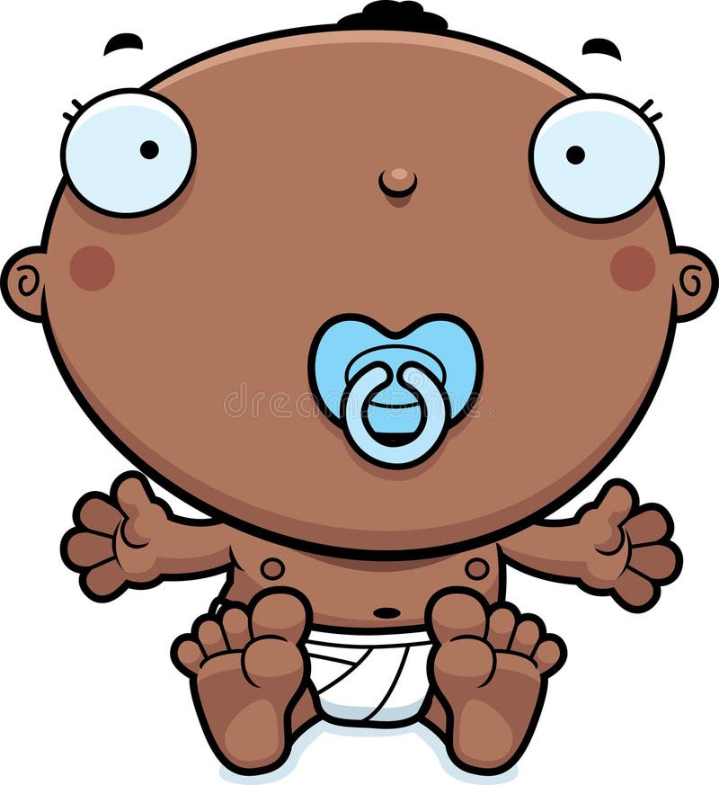 Cartoon Baby Boy Pacifier stock vector. Illustration of newborn - 47525134