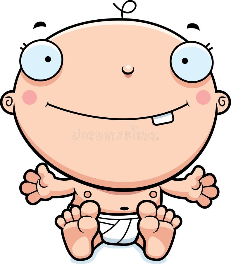 Cartoon Baby Boy Smiling stock vector. Illustration of smiling - 47525522