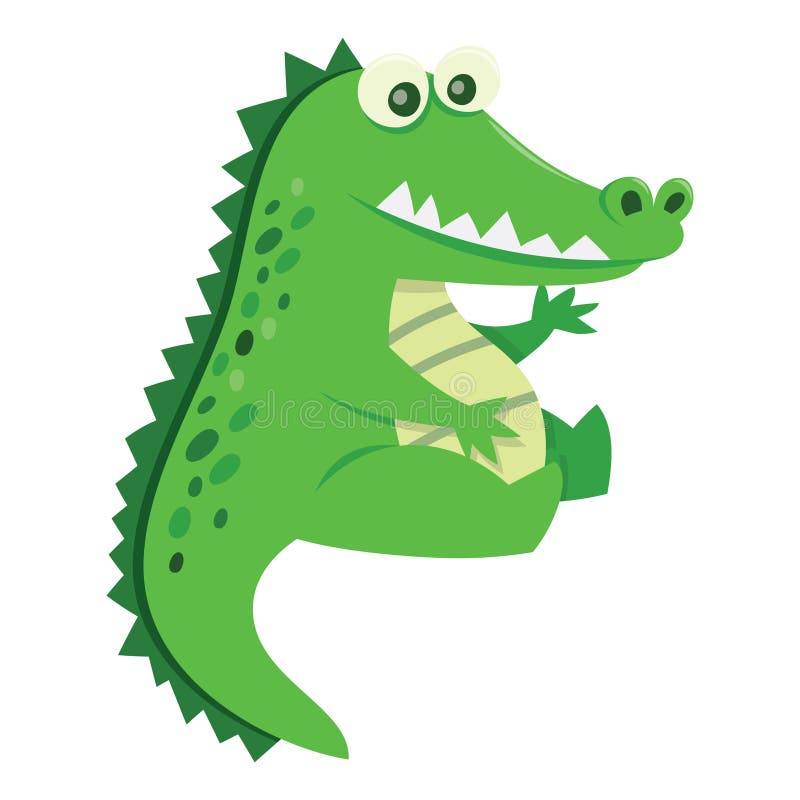 Cartoon Baby Crocodile stock vector. Illustration of playful - 267824558
