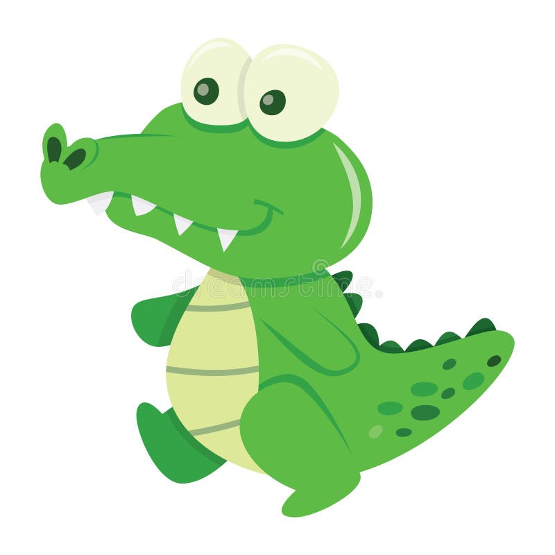 Cartoon Baby Crocodile stock vector. Illustration of icon - 267824561