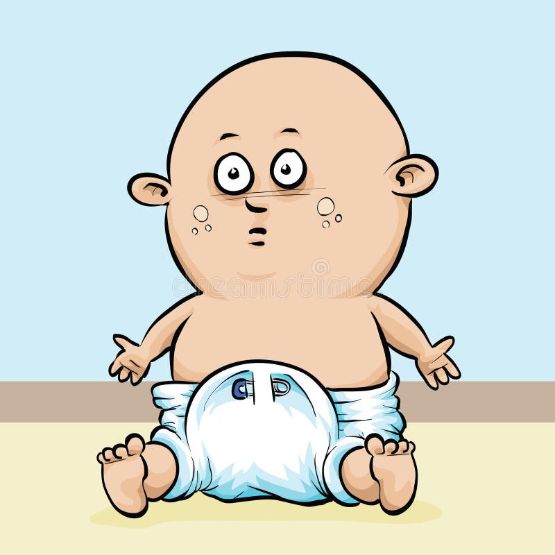 Cartoon Baby stock illustration. Illustration of baby - 41194502