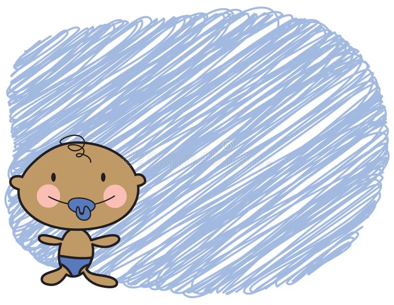 Cartoon baby fair skin boy stock vector. Illustration of decorative ...