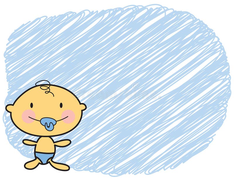 Cartoon baby fair skin boy stock vector. Illustration of decorative ...