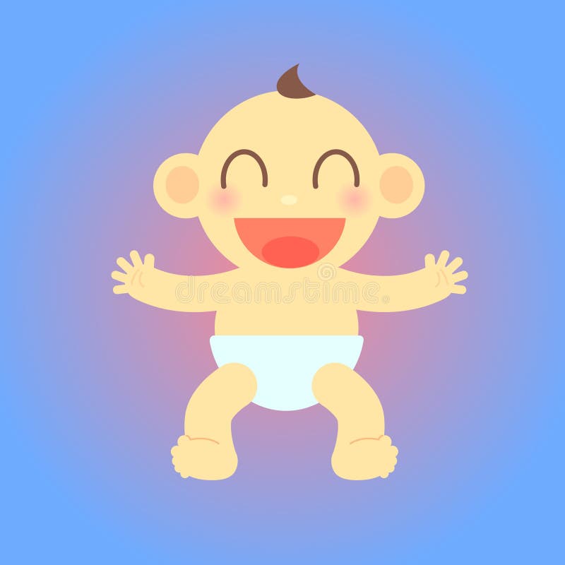 Cartoon Smiling Baby
