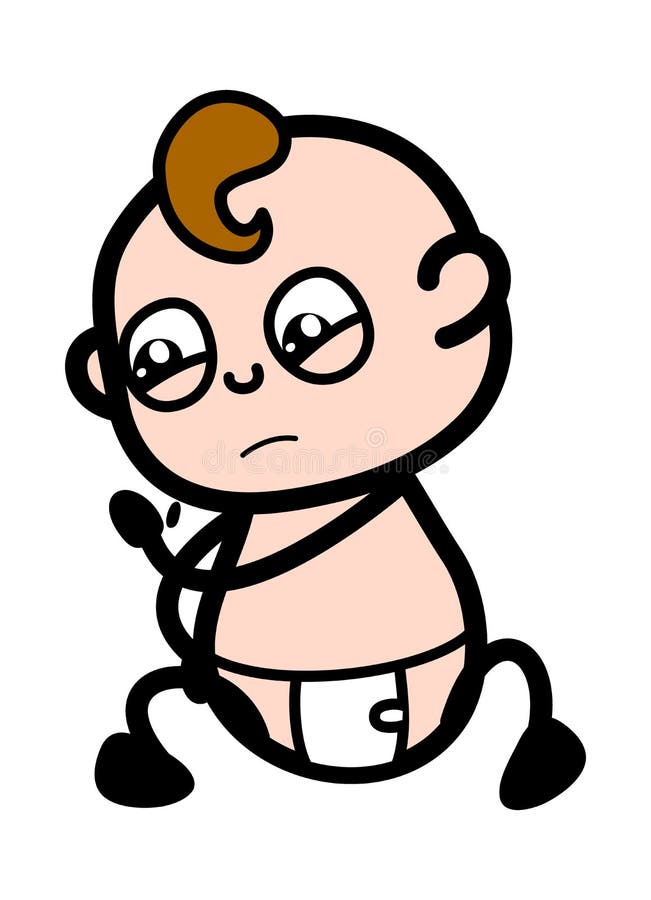 Baby rude gesture stock illustration. Illustration of gesture - 3067510