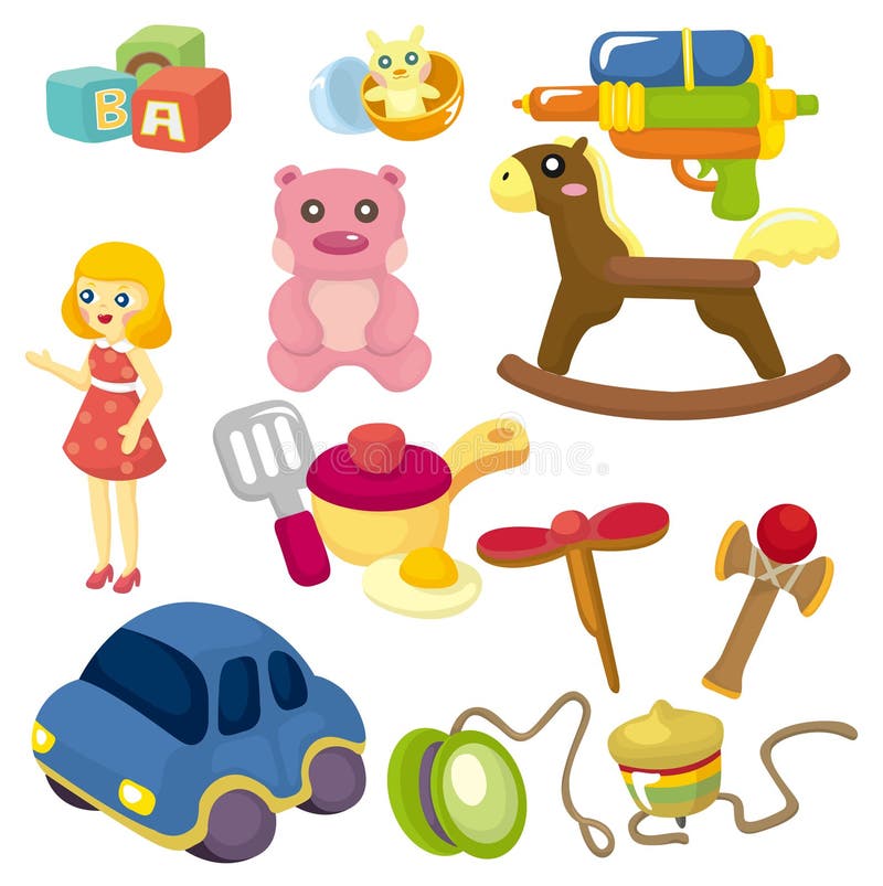 Cartoon baby stuff icon stock vector. Illustration of icon - 17900619