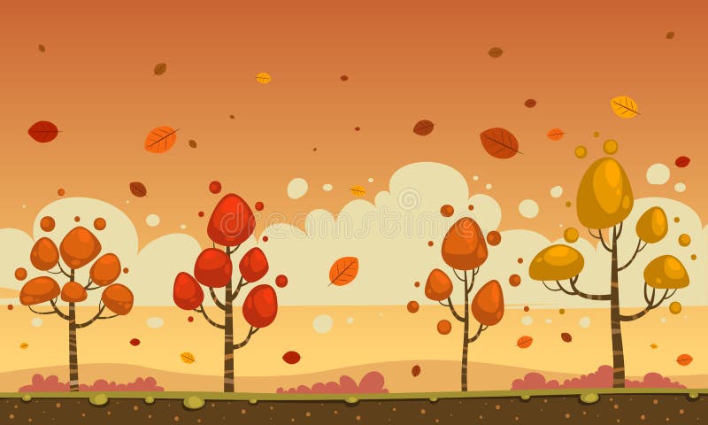 Cartoon Autumn Tree Background Stock Illustrations – 44,141 Cartoon ...
