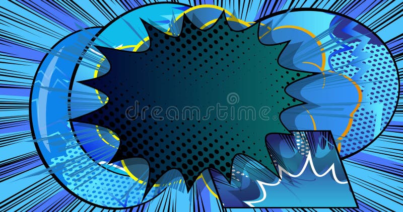 Cartoon Background, Comic Book Backdrop. Retro Animation Comics Pop Art ...