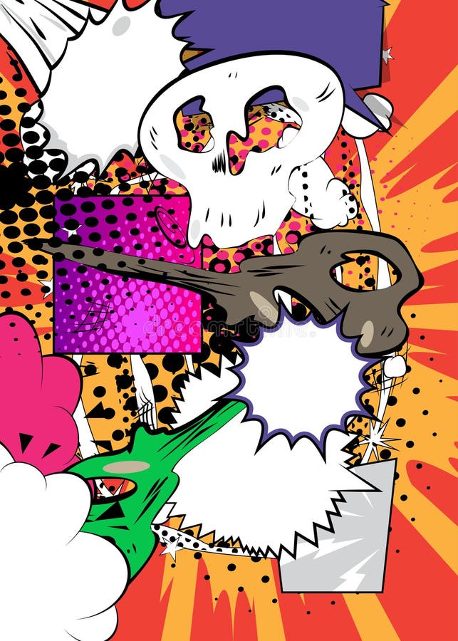 Super Cartoon Background, Comic Book Burst Poster. Cool Retro Vector ...