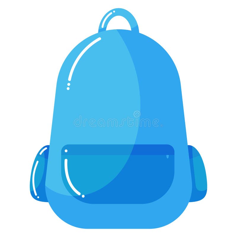 Cartoon Backpack for School. Vector Stock Vector - Illustration of ...