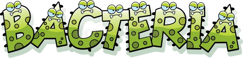 Cartoon Bacteria Text stock vector. Illustration of letters - 51089874