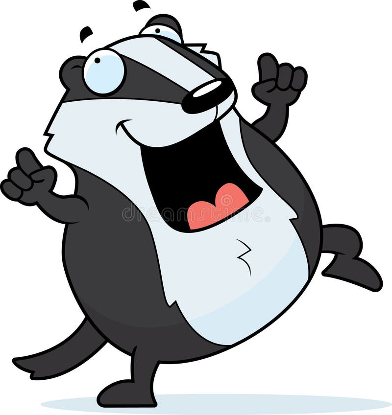 Cartoon badger stock vector. Illustration of childish - 28767412