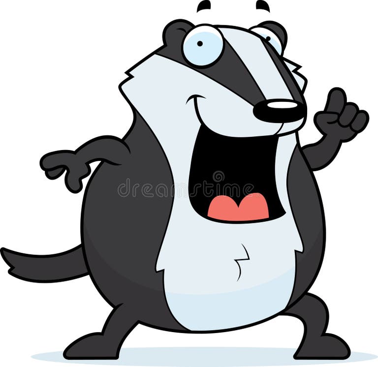Cartoon Badger Idea stock vector. Illustration of animal - 41817887