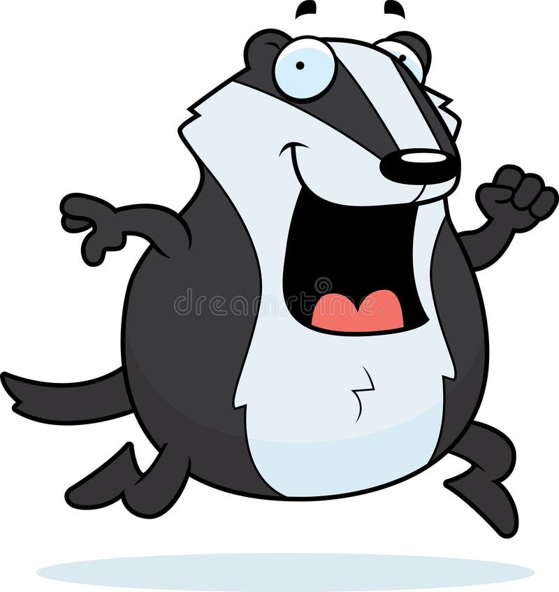 Cartoon Badger Angry stock vector. Illustration of vector - 41817894