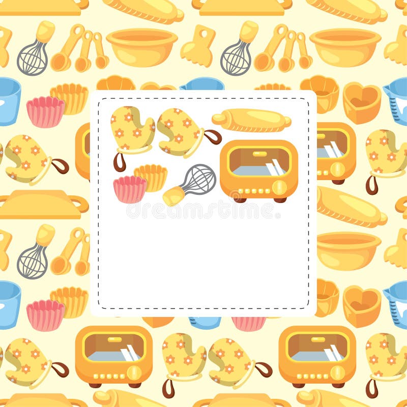 Cartoon baking card stock vector. Illustration of cartoon - 23094931