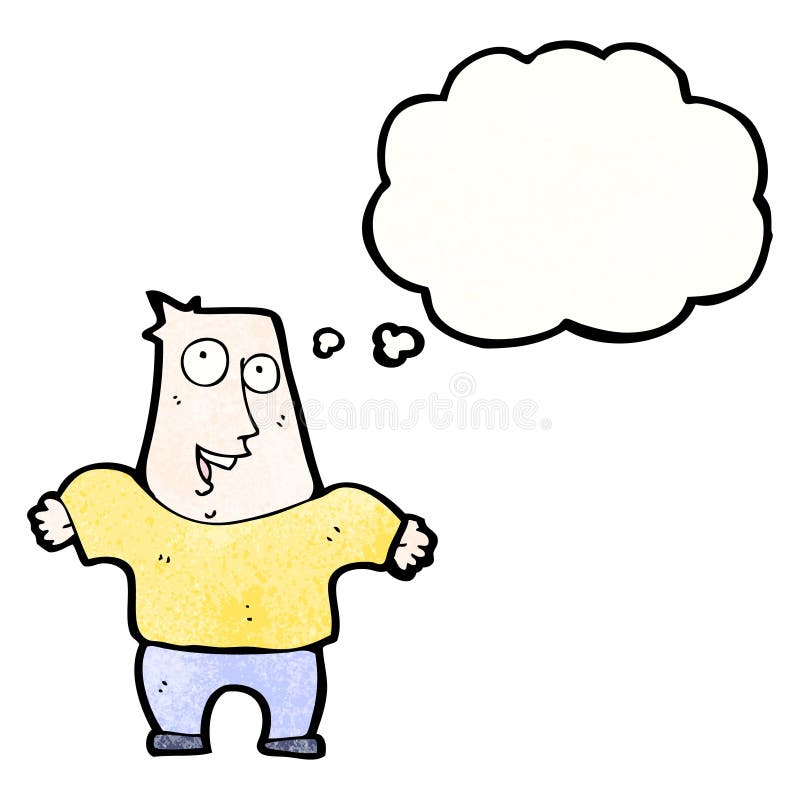 Cartoon bald man stock vector. Illustration of idea, retro - 38040461