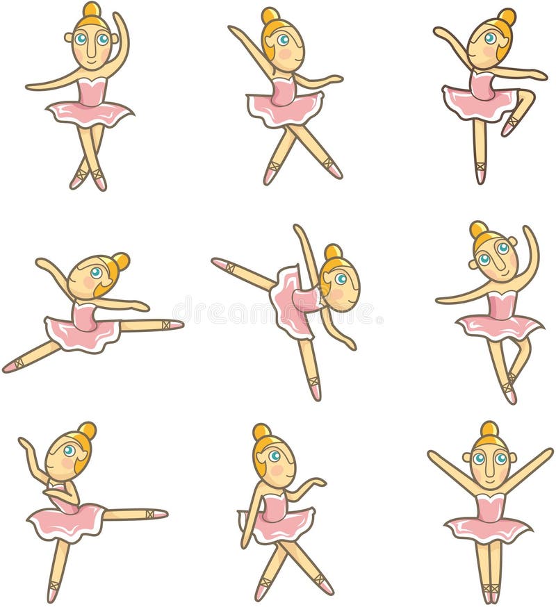Cartoon Ballet icon stock illustration. Illustration of dance - 17884124