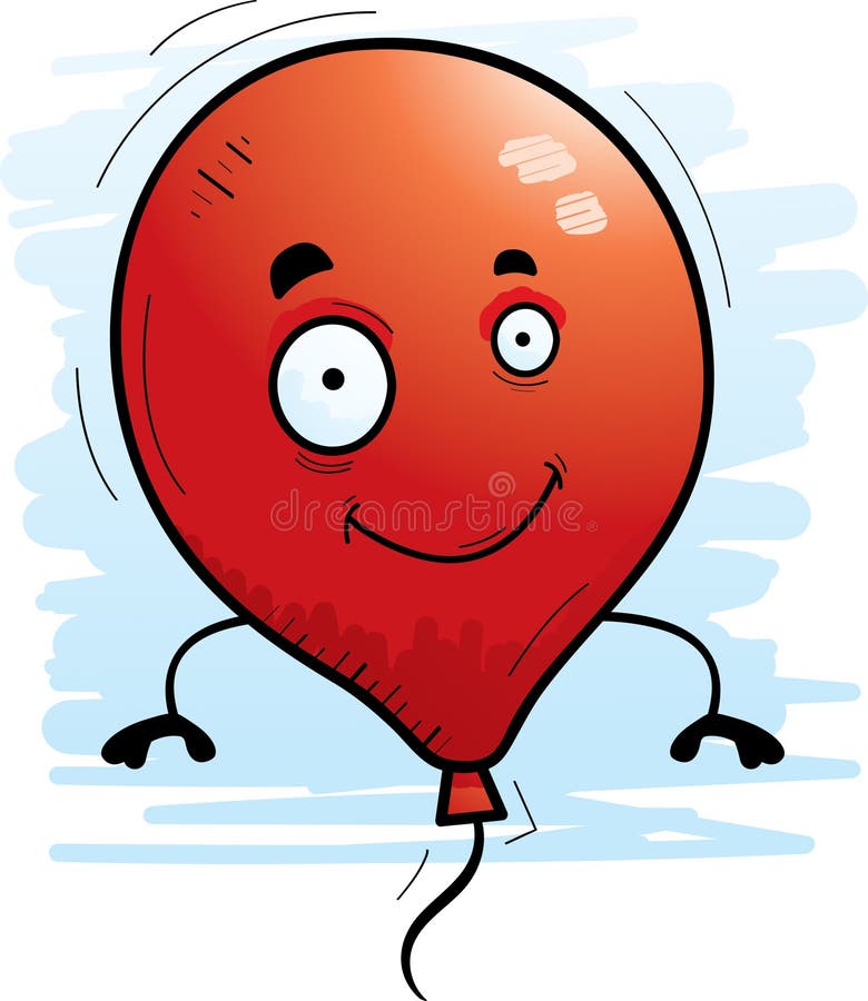 Cartoon Balloon Smiling stock vector. Illustration of balloon - 115743586