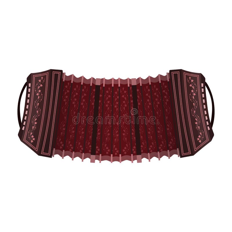 Cartoon bandoneon stock illustration. Illustration of icon - 116886443