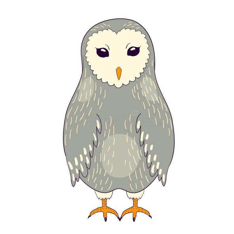 Barn Owl Bird. 3D Rendering with Clipping Path Stock Illustration ...