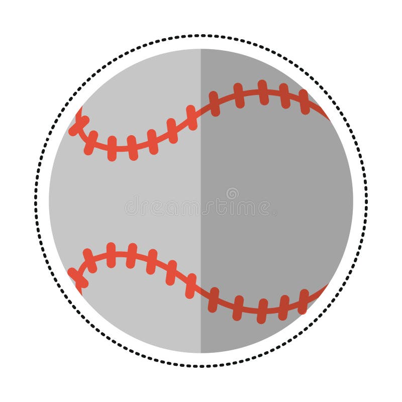 Cartoon Baseball Ball Sport Game Stock Illustration - Illustration of ...