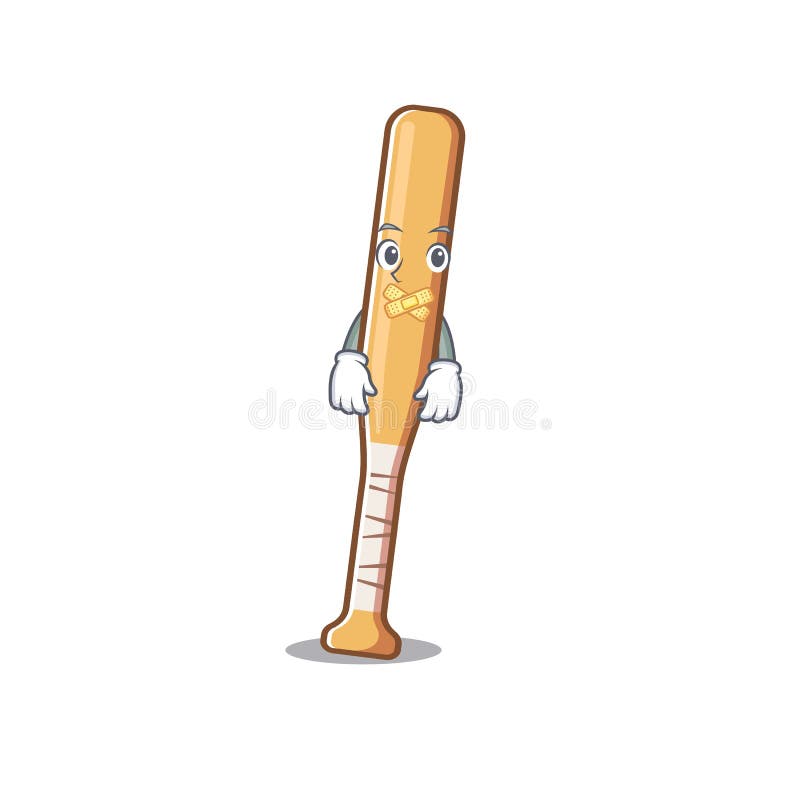 Cartoon Baseball Bat with the Silent Character Stock Vector ...