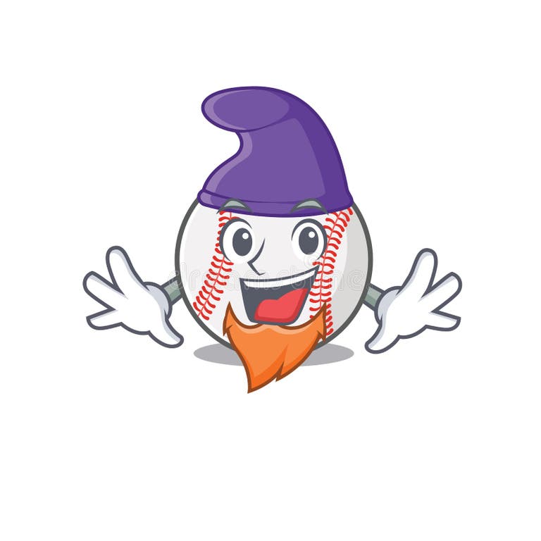 Cartoon Baseball with in a Character Elf Stock Vector - Illustration of ...