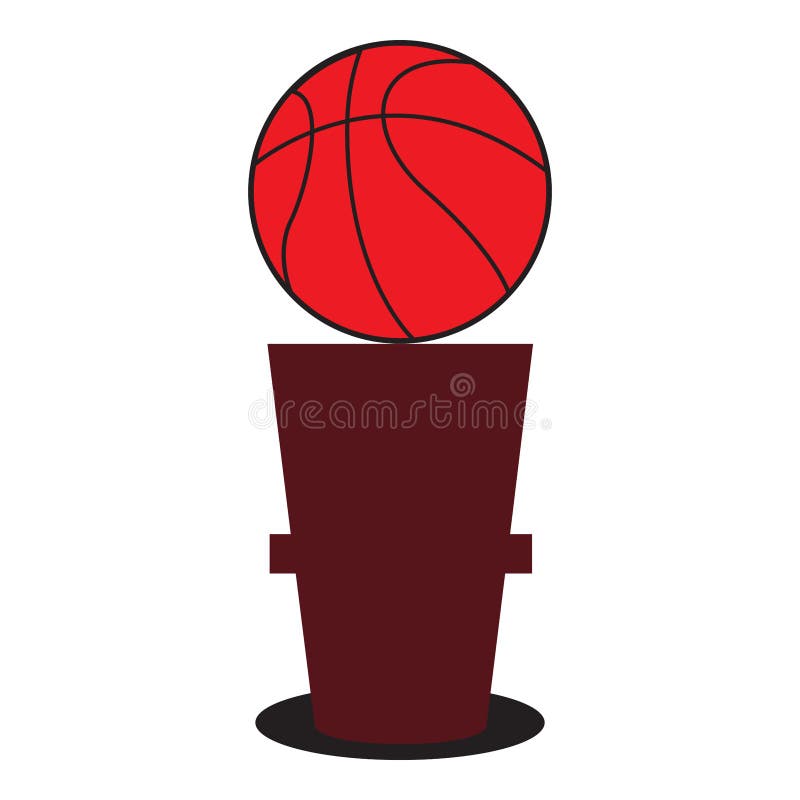 Basketball trophy stock vector. Illustration of basketball - 257907741