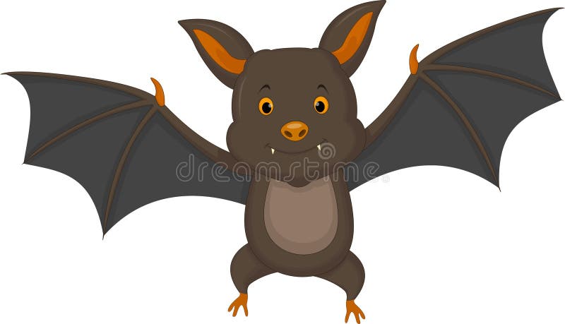 Cartoon bat stock photo. Image of patagium, flying, life - 147060064