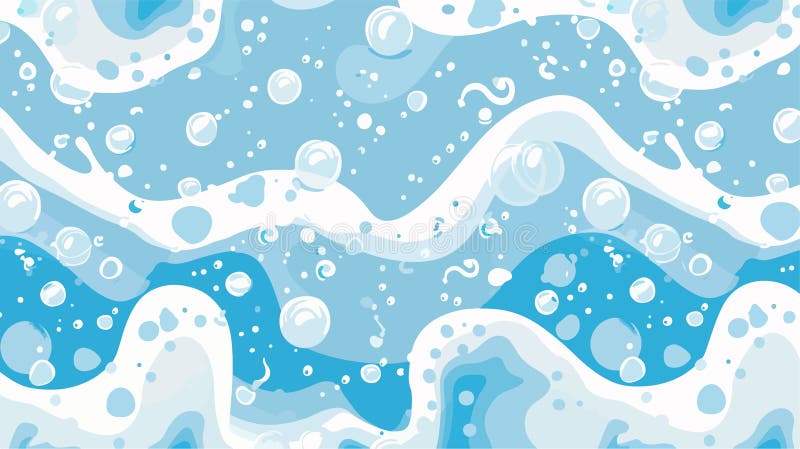 Cartoon Bath Soap Foam Bubble Border Background for Creative Projects ...
