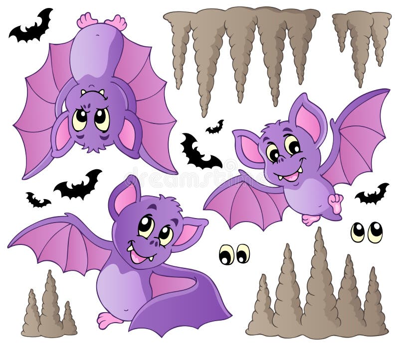 Cartoon bats collection stock vector. Illustration of design - 24038212