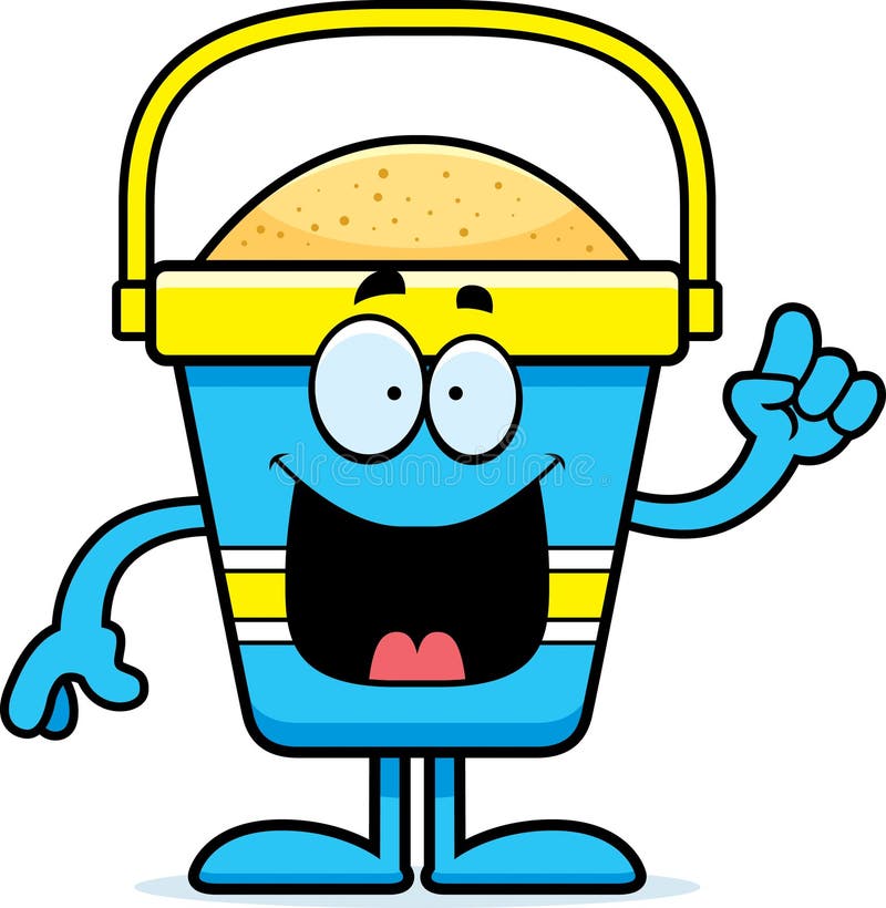 Cartoon Beach Bucket Idea stock vector. Illustration of bucket - 47824059